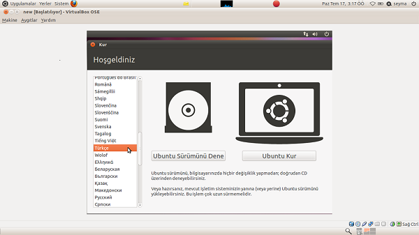 VirtualBox İle OS Kurulumu